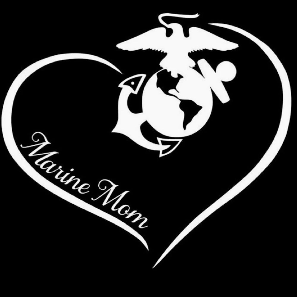 Marine Mom Vinyl Decal Leather Universe