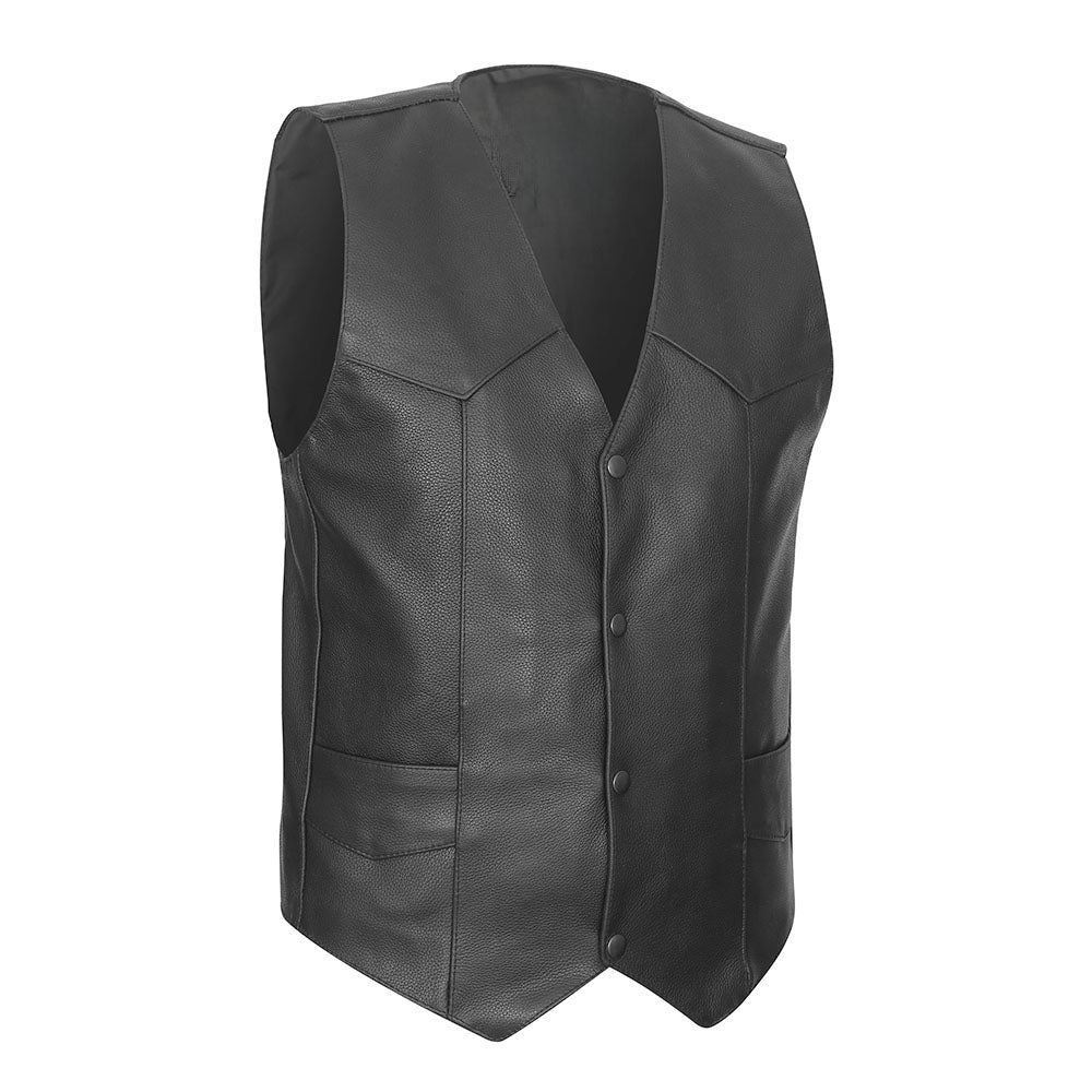 Traditional V Neck Vest with Deep Gun Pockets and Single Back Panel ...