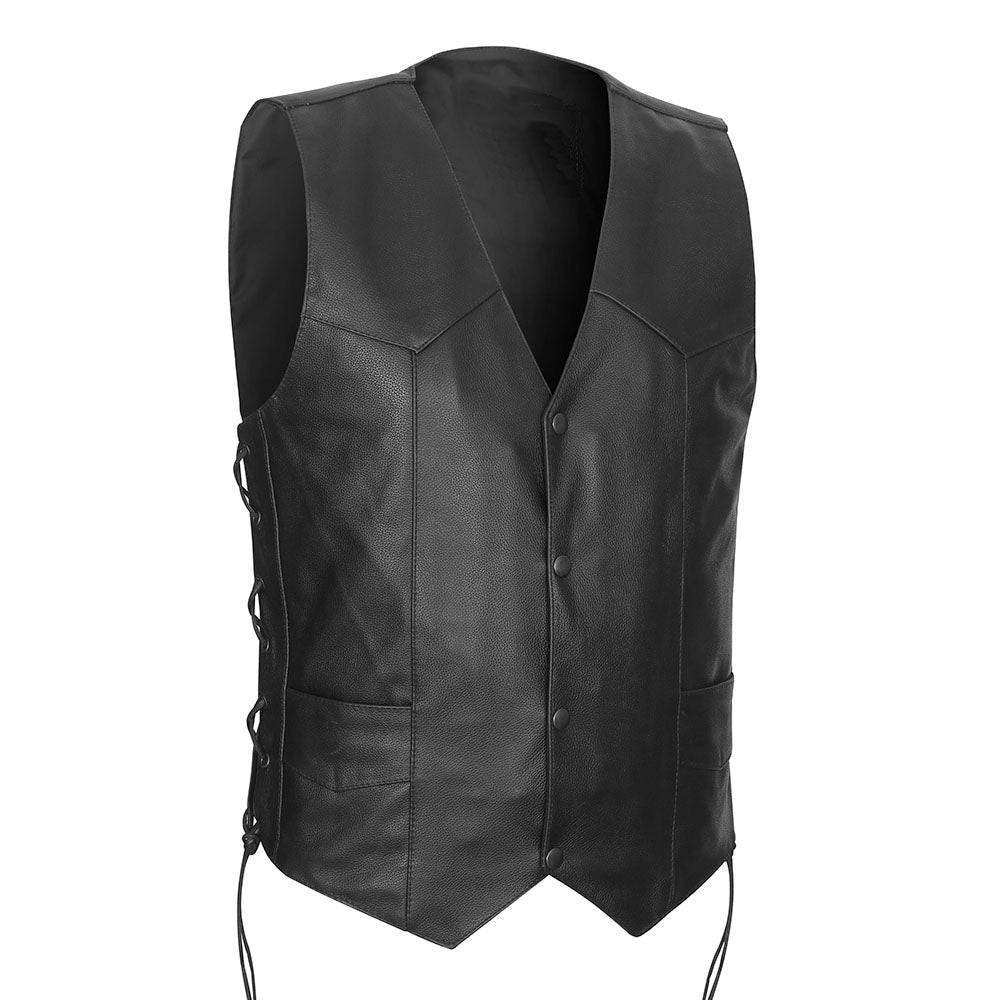Traditional V Neck Vest - $49 for a Limited Time – Leather Universe
